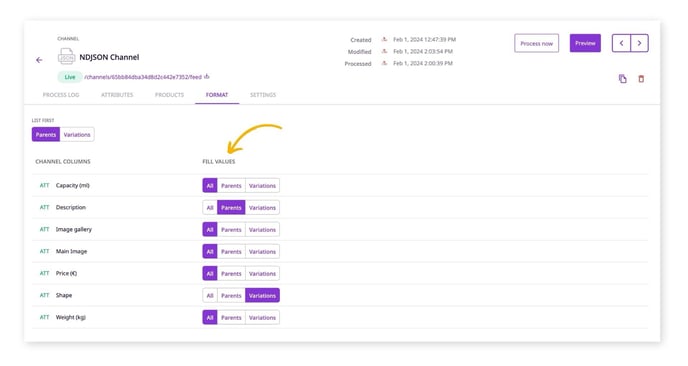 Defining the Format for NDJSON Channels